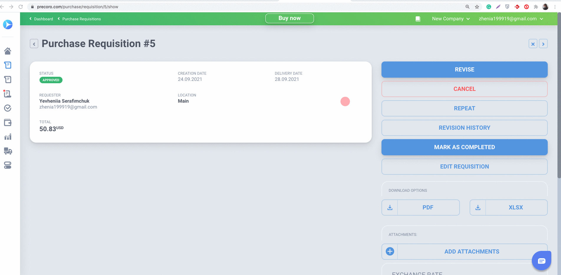How to Create a Purchase Requisition